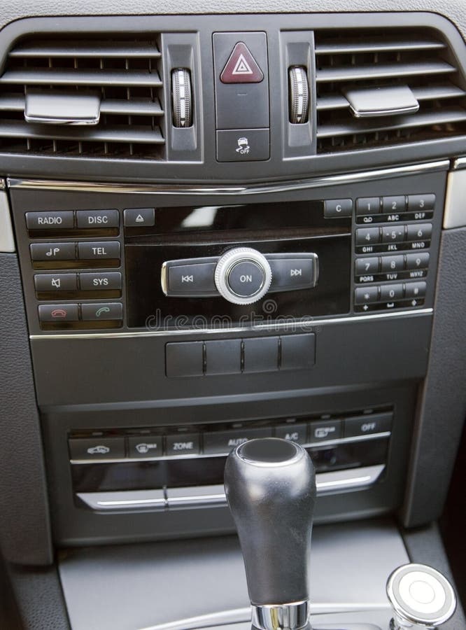 Control Panel for Music and Phone in the Car Stock Image - Image of ...