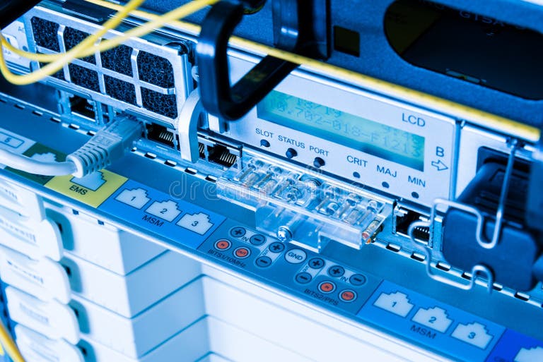 Control Panel of Network Switch Stock Image - Image of board, network ...