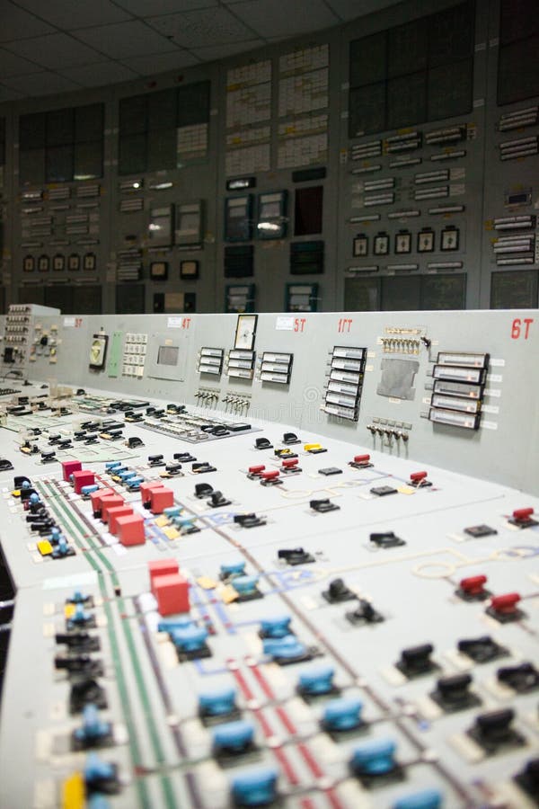 Control Panel of the Nuclear Power Plant Stock Photo - Image of ...