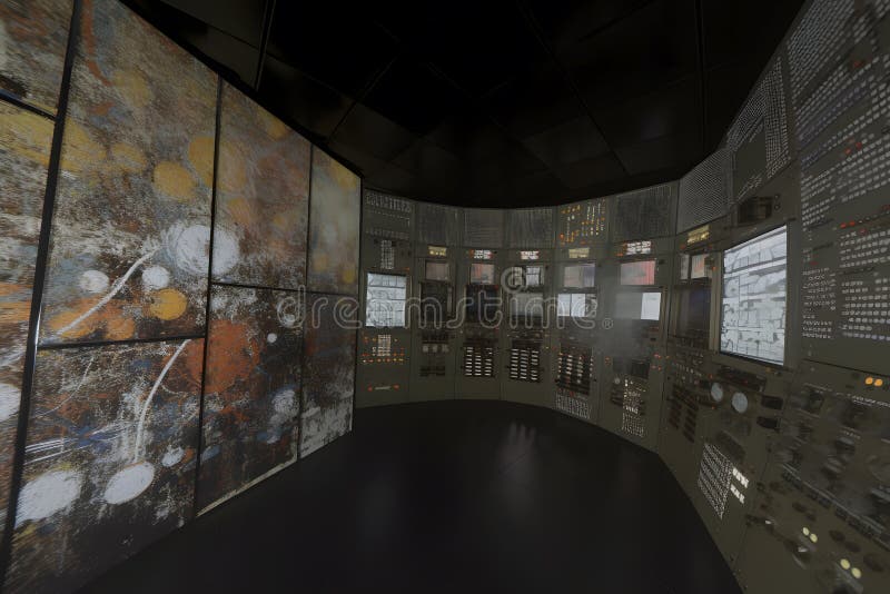Control Panel at a Nuclear Power Plant. Neural Network AI Generated ...