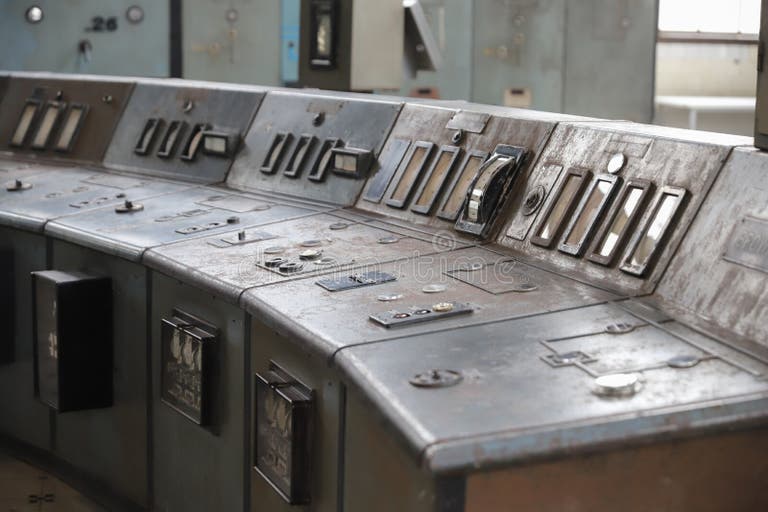 Control Panel of an Old Power Plant Editorial Photography - Image of ...