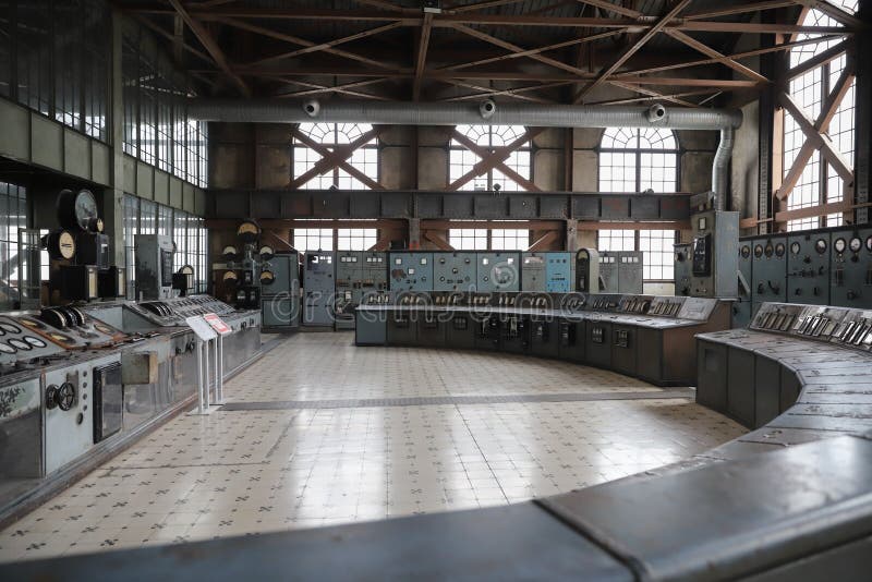 Control Panel of an Old Power Plant Editorial Photo - Image of ...