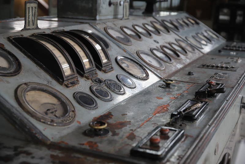 Control Panel of an Old Power Plant Editorial Photo - Image of ...