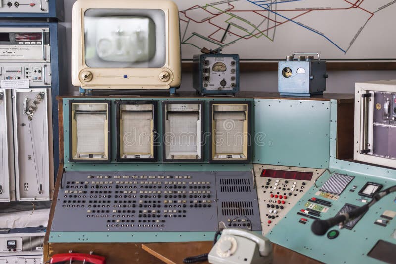 The Control Panel of the First Soyuz Spacecraft Editorial Image - Image ...