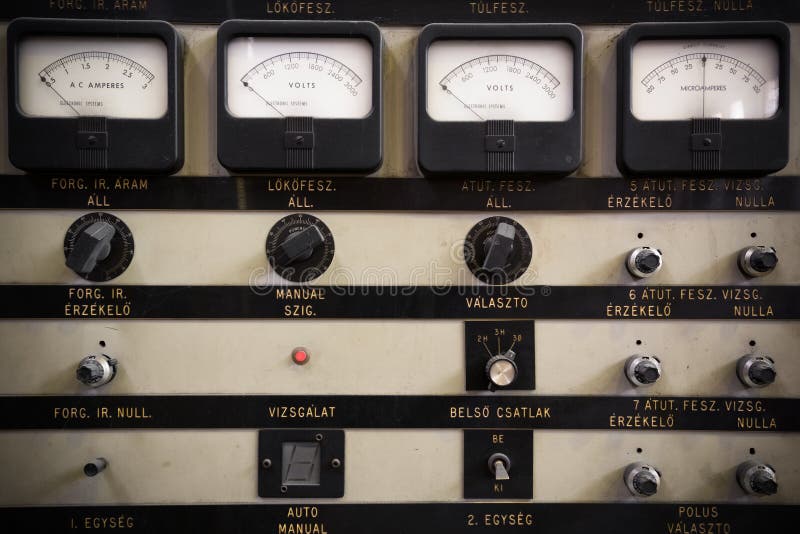 Old Control Panel stock image. Image of generation, high - 29213857