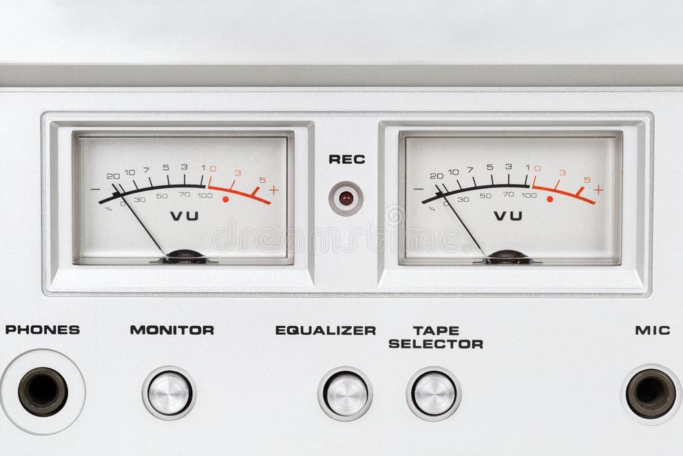 Control Panel of Old Reel Tape Recorder Stock Photo - Image of tape ...