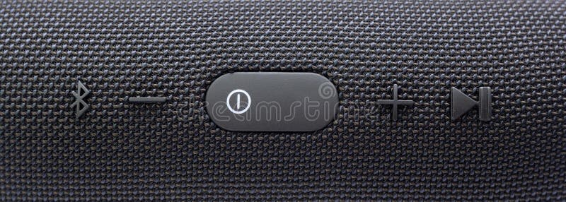 Control Panel, Portable Audio Device Stock Image - Image of push, media ...