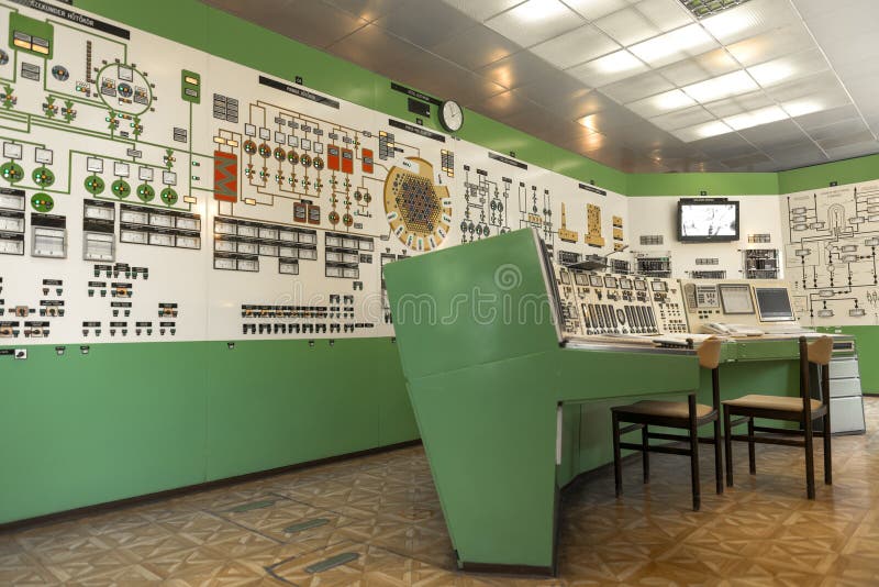 Control Panel at Electric Power Plant Stock Photo - Image of button ...