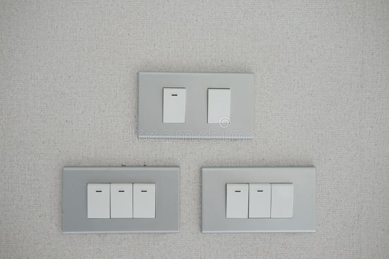 Control Panel of Power Switch for Lamp Stock Photo - Image of panel ...