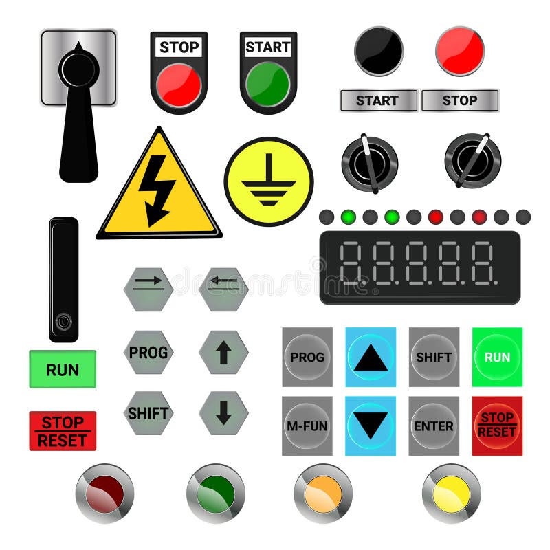 Control Panel graphics stock vector. Illustration of line - 3735352