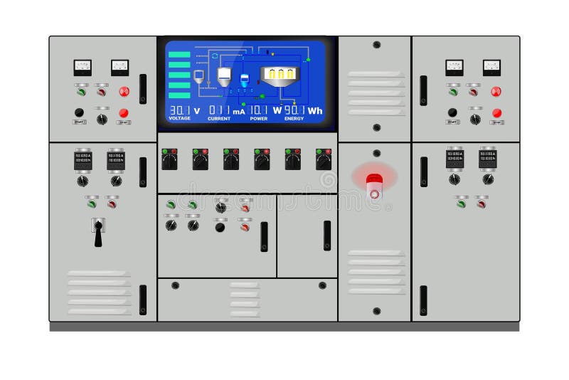 Control Panel. Production Control Panel and Control of Computer Devices ...