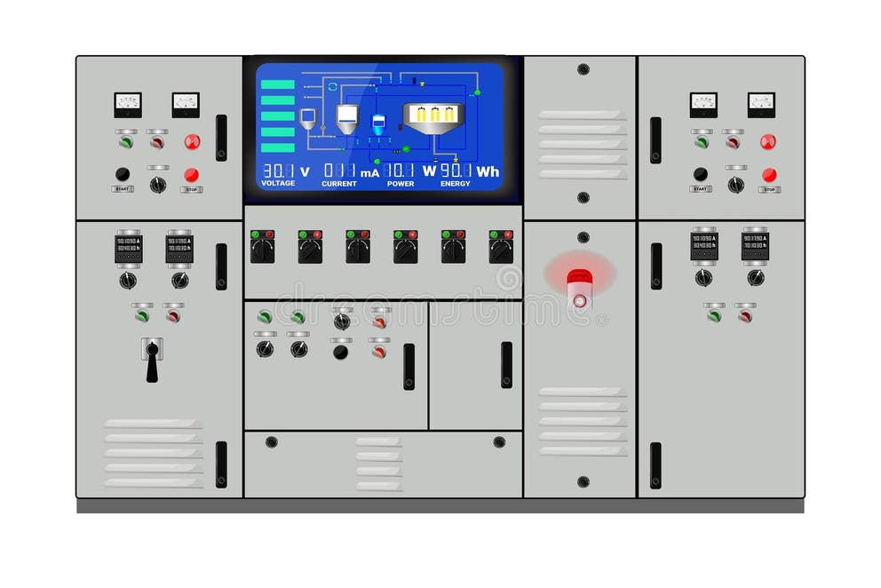 Control Panel. Production Control Panel and Control of Computer Devices ...
