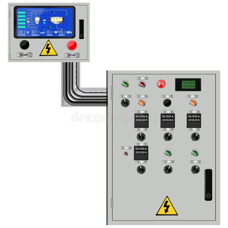 Control Panel. Production Control Panel and Control of Computer Devices ...