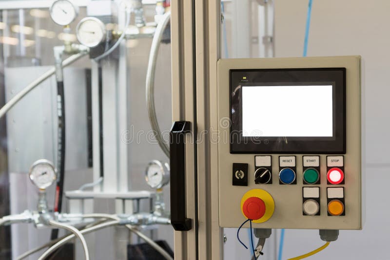 Control Panel of Production Line Stock Image - Image of panel, assemble ...