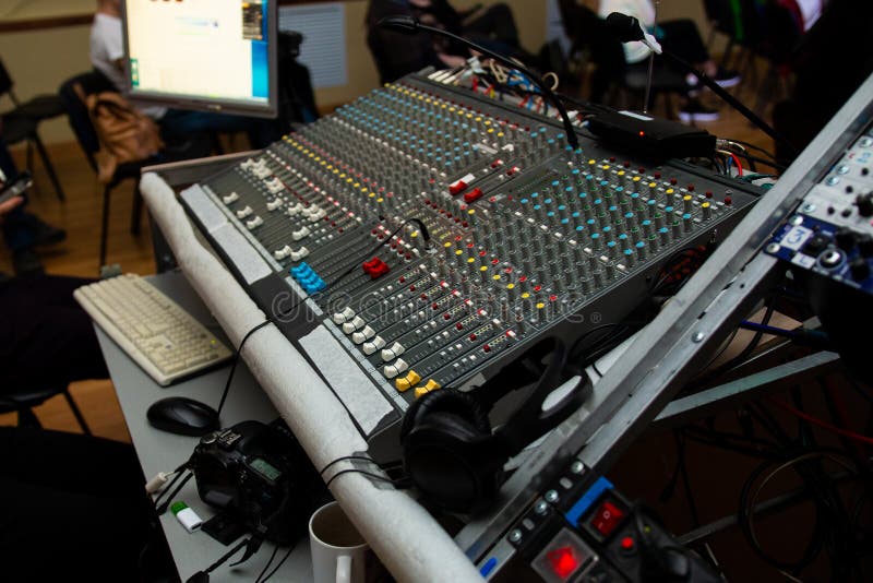 Control Panel of Professional Music Equipment Stock Photo - Image of ...
