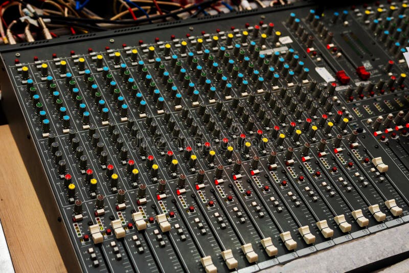Control Panel of Professional Music Equipment Stock Photo - Image of ...