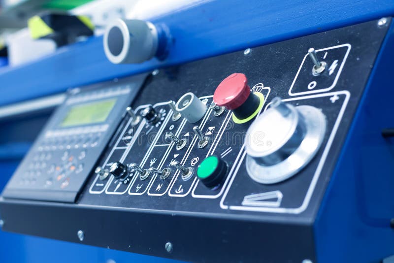 Control Panel Programmable Machine Stock Photo - Image of metal ...