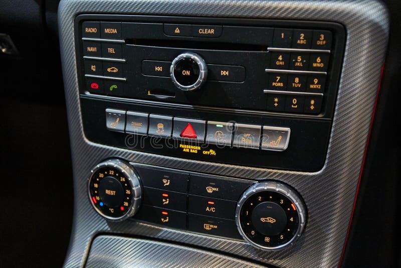 Control Panel of System in Car Stock Photo - Image of auto, monitor ...