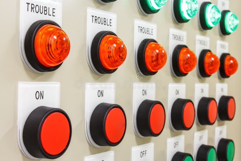 Switch&lamp stock image. Image of focus, board, danger - 32064291