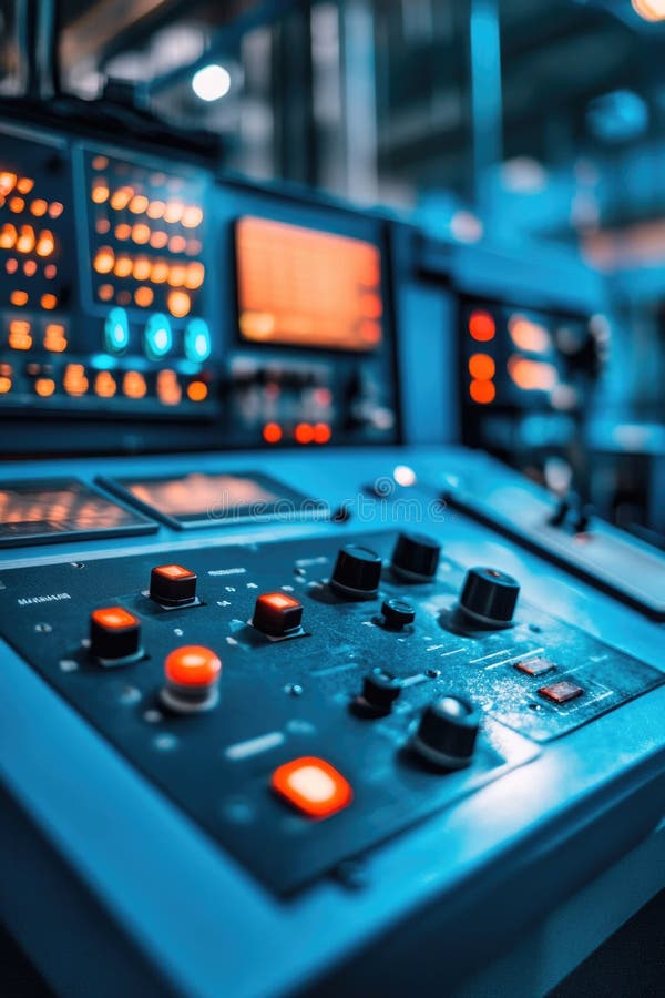 Control Panel Room Close Up Stock Image - Image of control, station ...