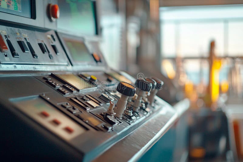 Control Panel Showcases the Intricate Details of an Industrial ...