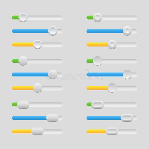 Control panel with sliders stock vector. Illustration of dial - 41858416