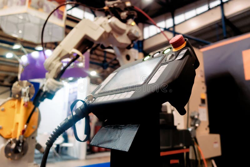 Control Panel for Software for Automatic Welding Stock Image - Image of ...