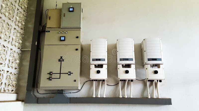 Control Panel of a Solar Cell System Stock Image - Image of machine ...