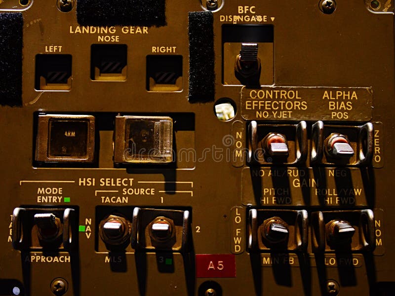 Control Panel of Space Shuttle Landing Gear Displayed on Space Expo ...