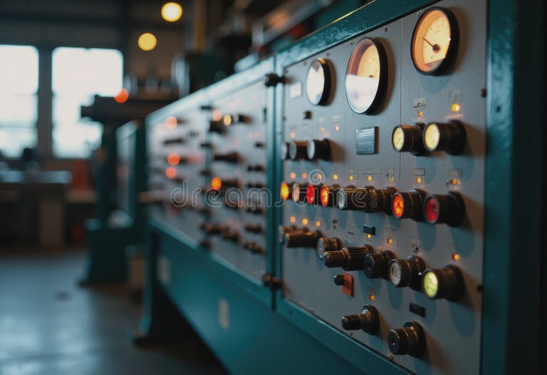 Control Panel of a Steel Production Continuous Casting Machine in ...