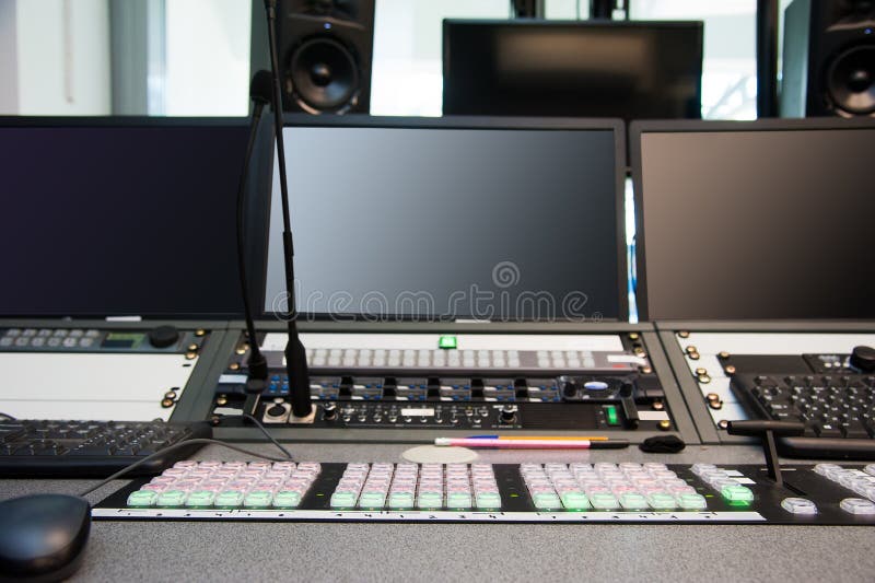 The Control Panel in the Studio Stock Image - Image of professional ...