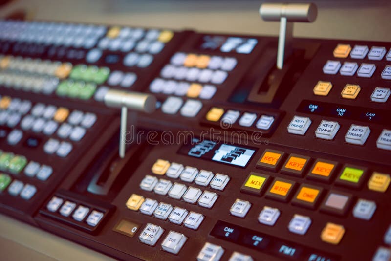 The Control Panel in the Studio Stock Image - Image of button ...