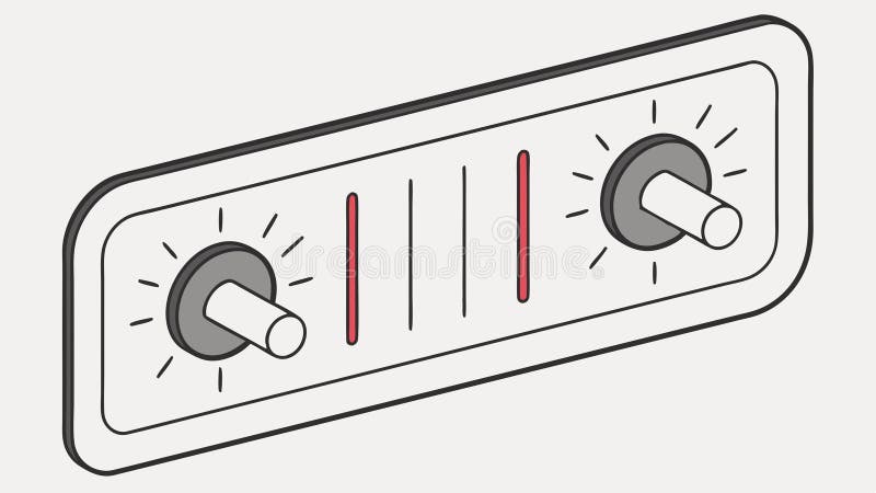 Control Panel with Switches and Dials, Settings UI Vector, Vector Design Generative AI Stock ...