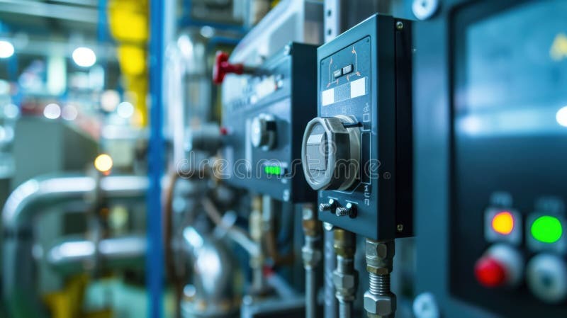 Innovative Production Control Panel Monitoring Industrial Processes in ...