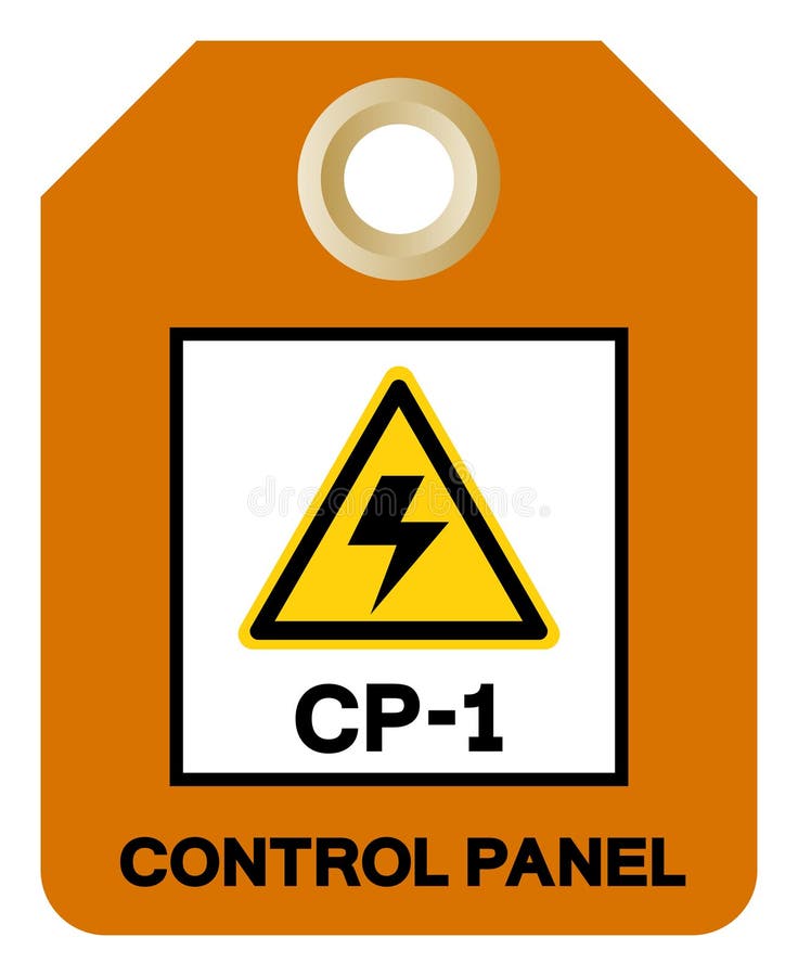 Control Panel Tag Label Symbol Sign, Vector Illustration, Isolate on ...