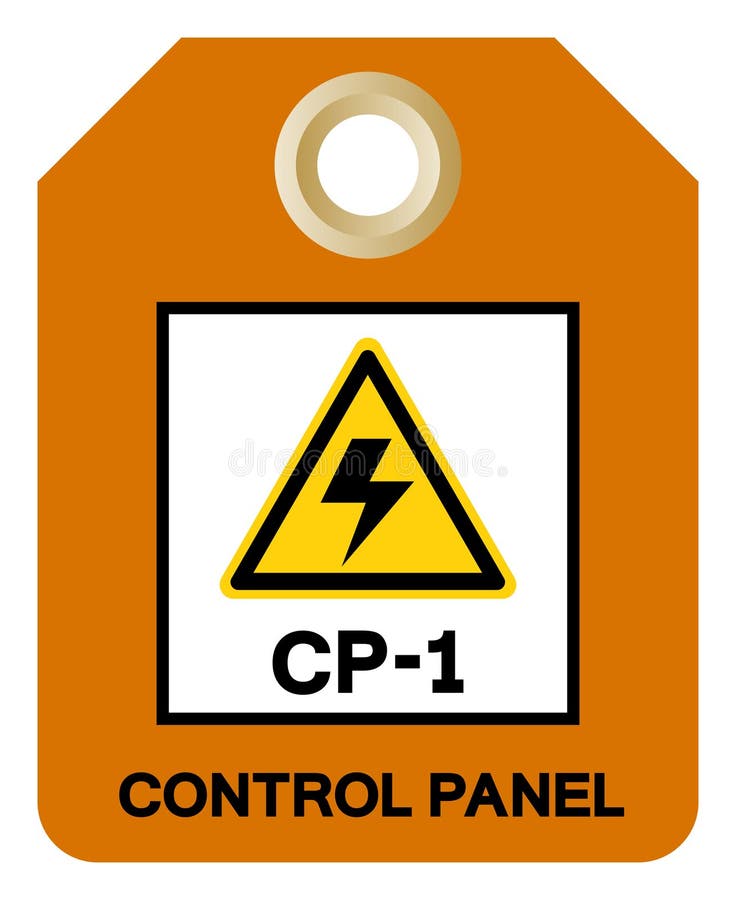 Control Panel Tag Label Symbol Sign, Vector Illustration, Isolate on ...