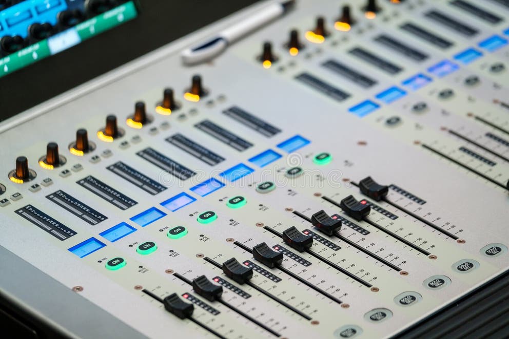 Control Panel in Telecommunication Center Stock Image - Image of ...