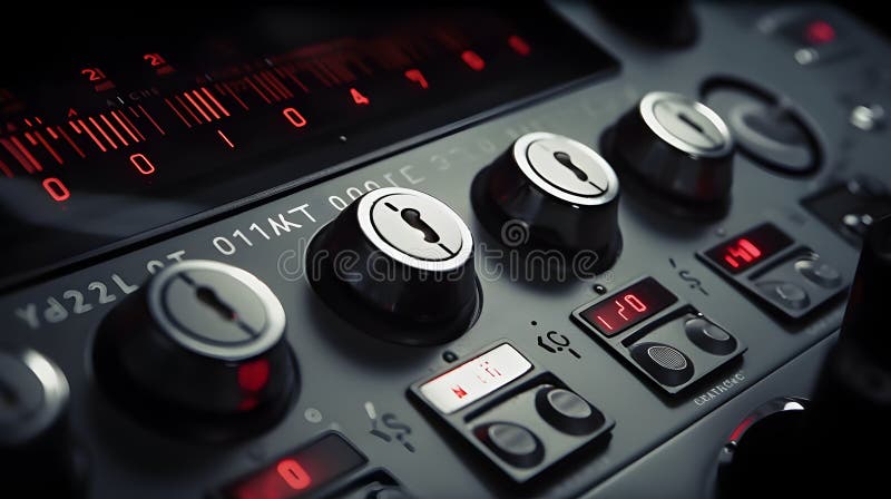 The Control Panel Television Equipment, TV Cable, Video Cable. Stock ...