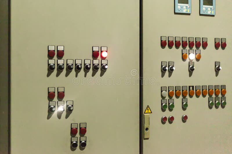 Control Panel To Manage the Plant Stock Image - Image of channel ...