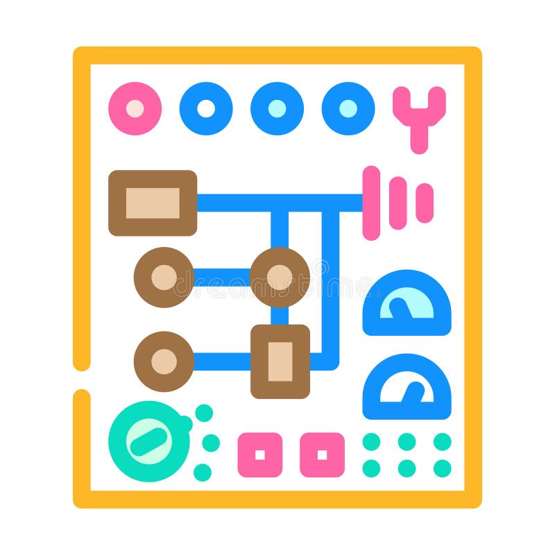 Control Panel Tool Work Color Icon Vector Illustration Stock Vector ...