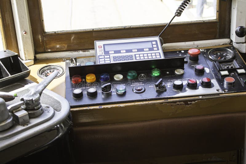 Control Panel tram stock photo. Image of service, lisbon - 42757608