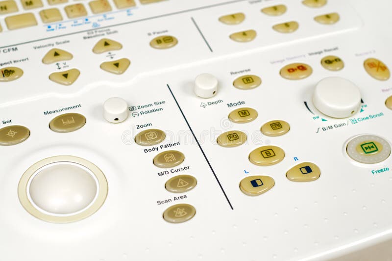 Control Panel of Ultrasound Scanner Stock Image - Image of digital ...