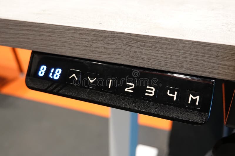 Control Panel Up and Down Switch of Table Electric Standing. Automatic ...