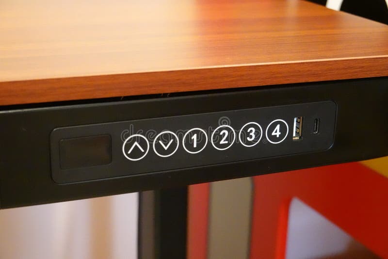 Control Panel Up and Down Switch of Table Electric Standing. Automatic ...