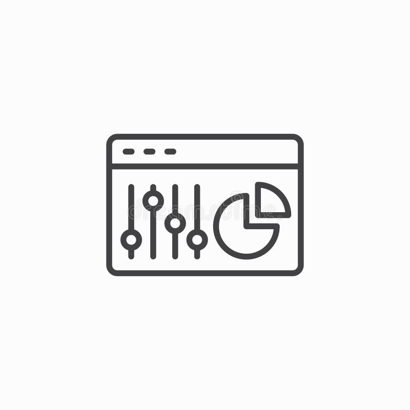 Control Panel Vector Icon Set Stock Vector - Illustration of ...