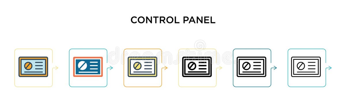 Control Panel Styles Stock Illustrations – 141 Control Panel Styles ...