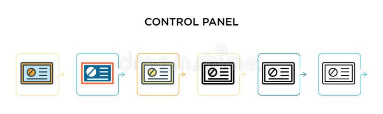 Control Panel Styles Stock Illustrations – 141 Control Panel Styles ...