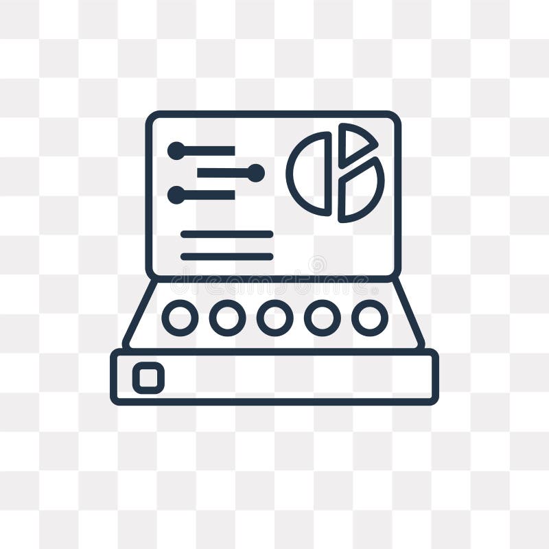 Control Panel Vector Icon Isolated on Transparent Background, Co Stock ...