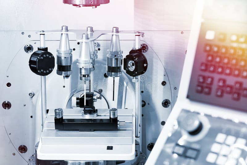 Vertical Measurement Machining Center Stock Image - Image of ...