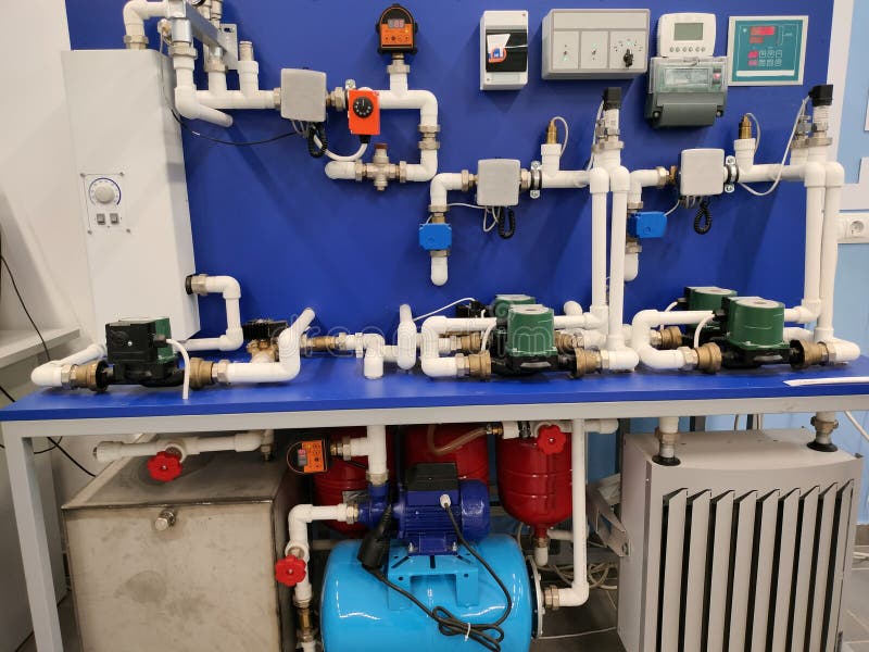 The Control Panel of the Water Supply System, with Switches and ...